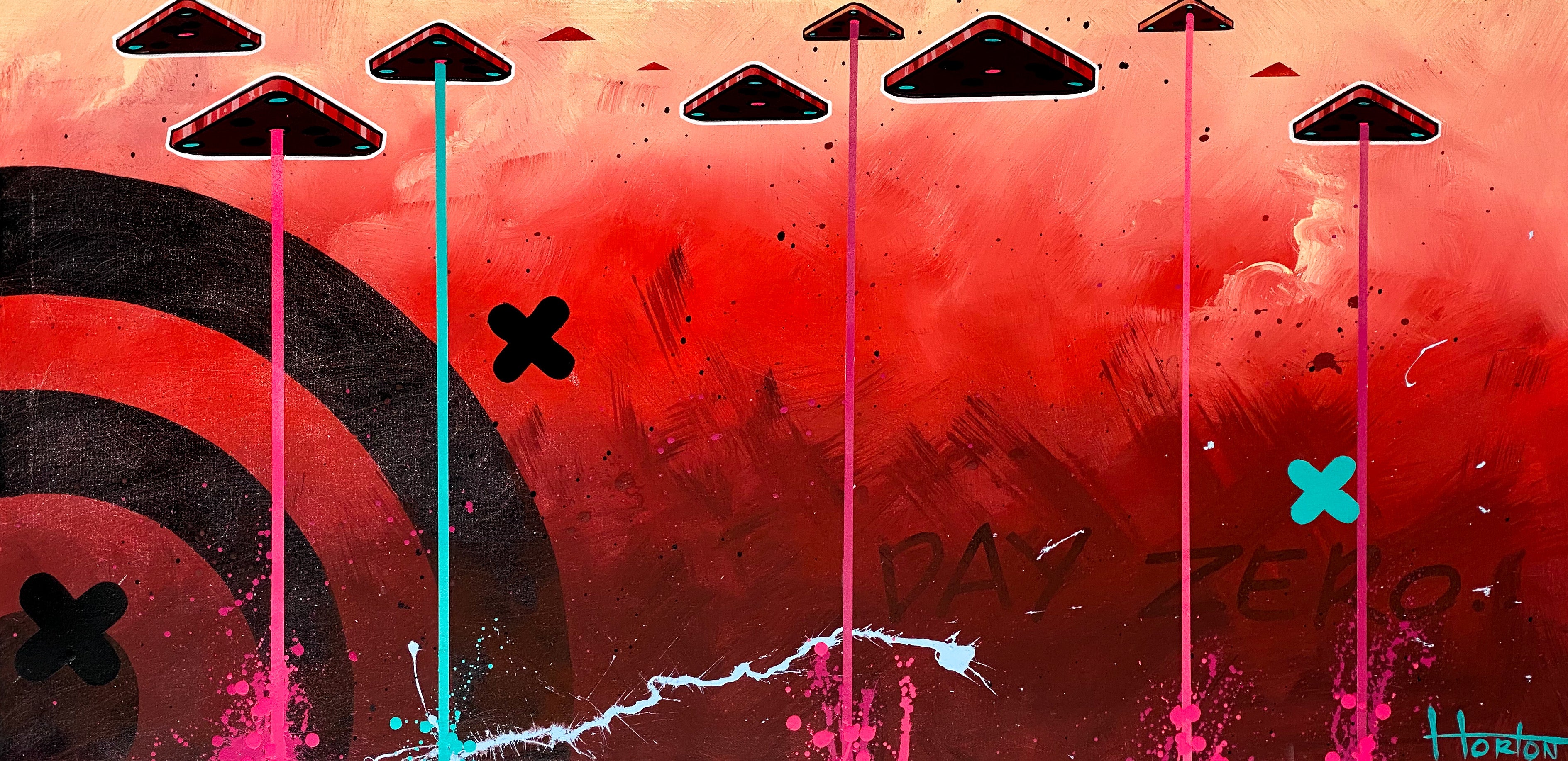 Paintings-abstract Robot-Ufo Artist-Horton Paint Co.-Day Zero – Horton ...
